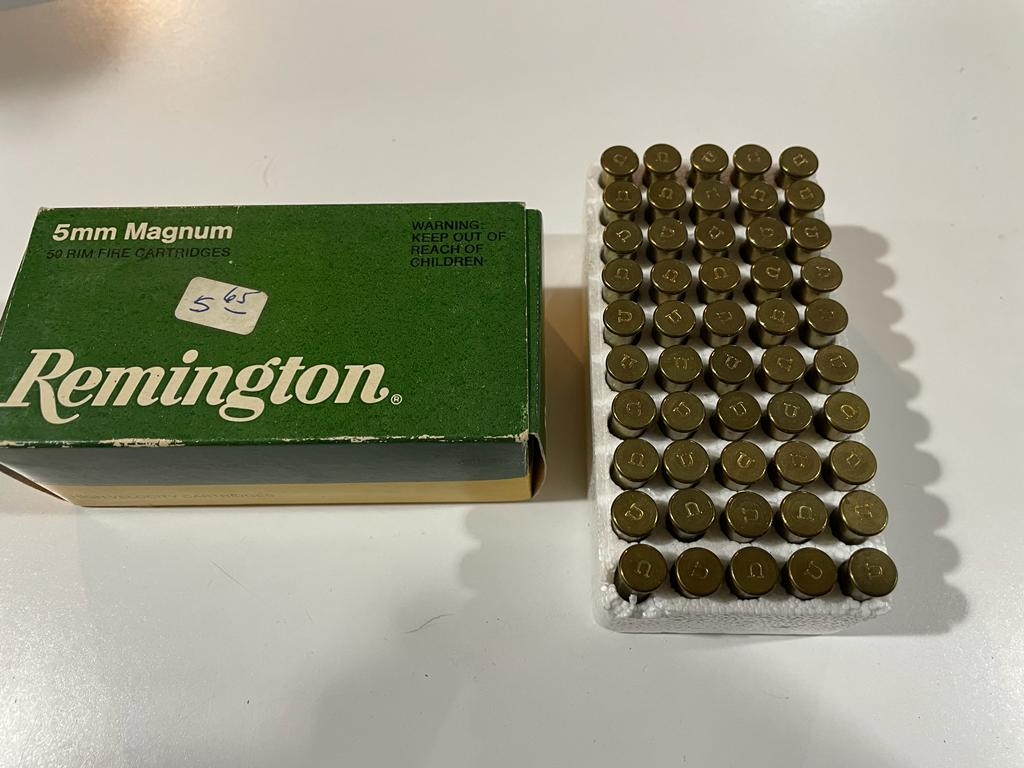 Remington 5mm Rimfire Magnum Original Box Full Clean Ammo For Sale at ...