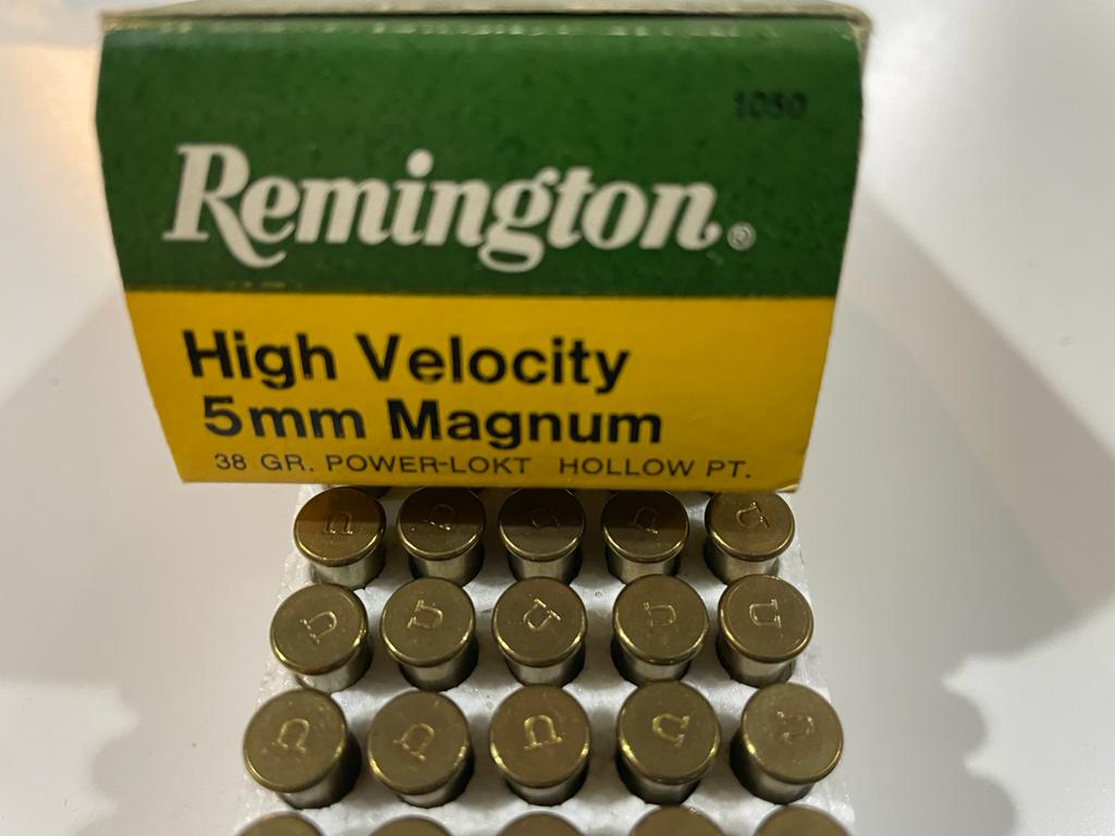 Remington 5mm Rimfire Magnum Original Box Full Clean Ammo For Sale at ...