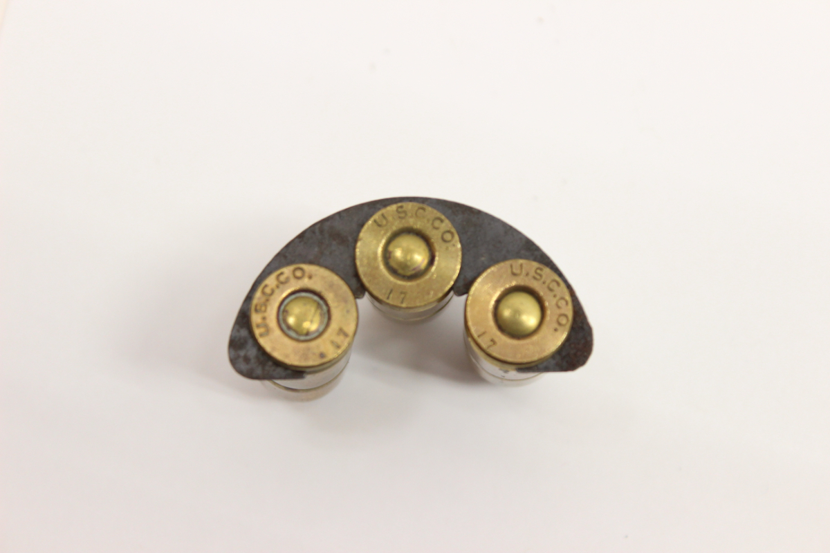 3 Rnd Half Moon Clip .45 Acp Us Cartridge Co 1917 .45 Acp For Sale at ...