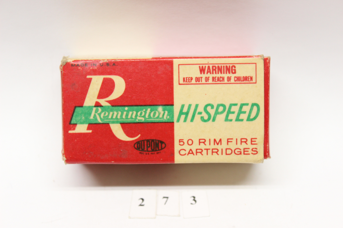 Remington Hi-Speed Golden Bullet .22 LR Red/White Oily Style Box
