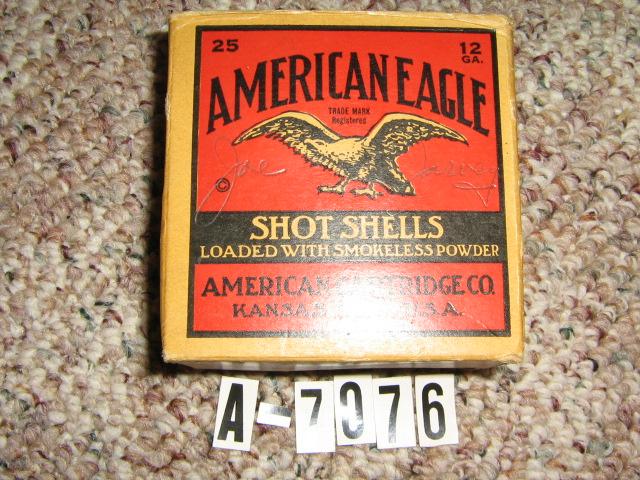 American Eagle Shot Shells 12ga 1 Orig Round Fine+ 12 Ga For Sale at ...