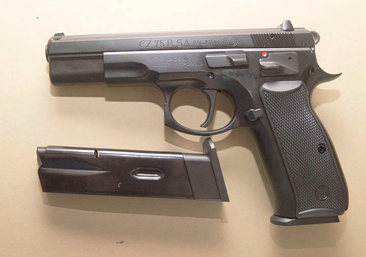 Cz For Sale-- New 75b Sa Single Action 9mm 9mm Luger For Sale at GunAuction.com - 14660676