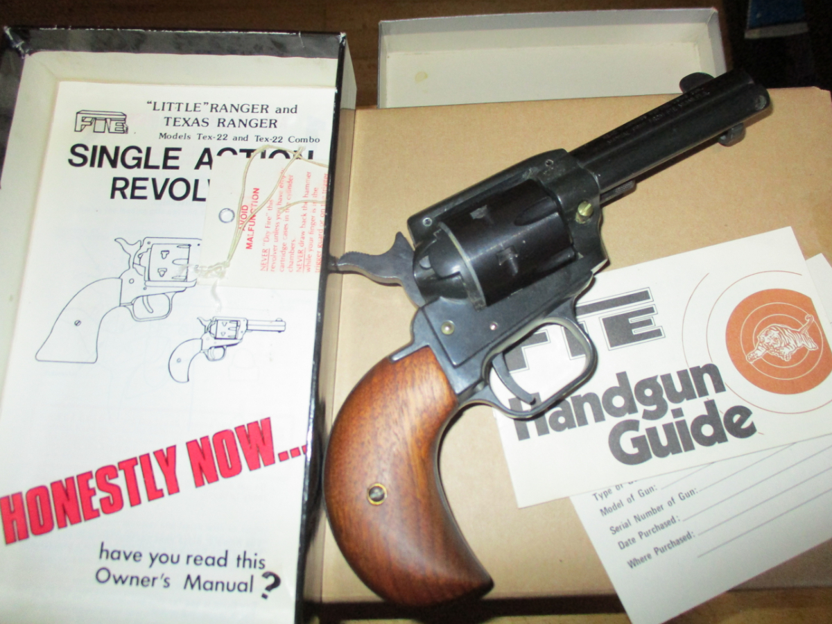 Fie Firearms Fie Texas Ranger 6 Shot Revolver .22 Lr For Sale at ...