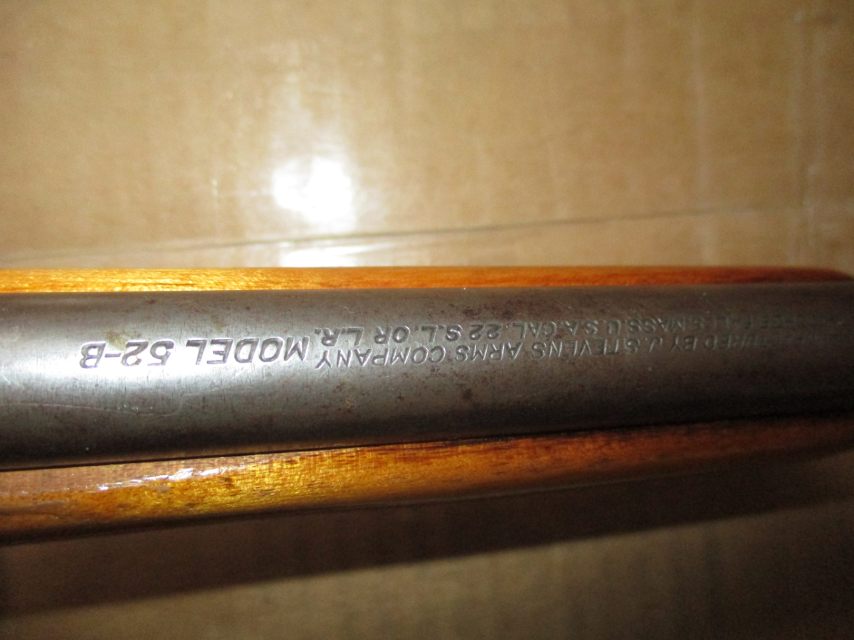 Springfield/J.Stevens Arms Co. Model 52-B Single Shot Bolt Action .22 ...