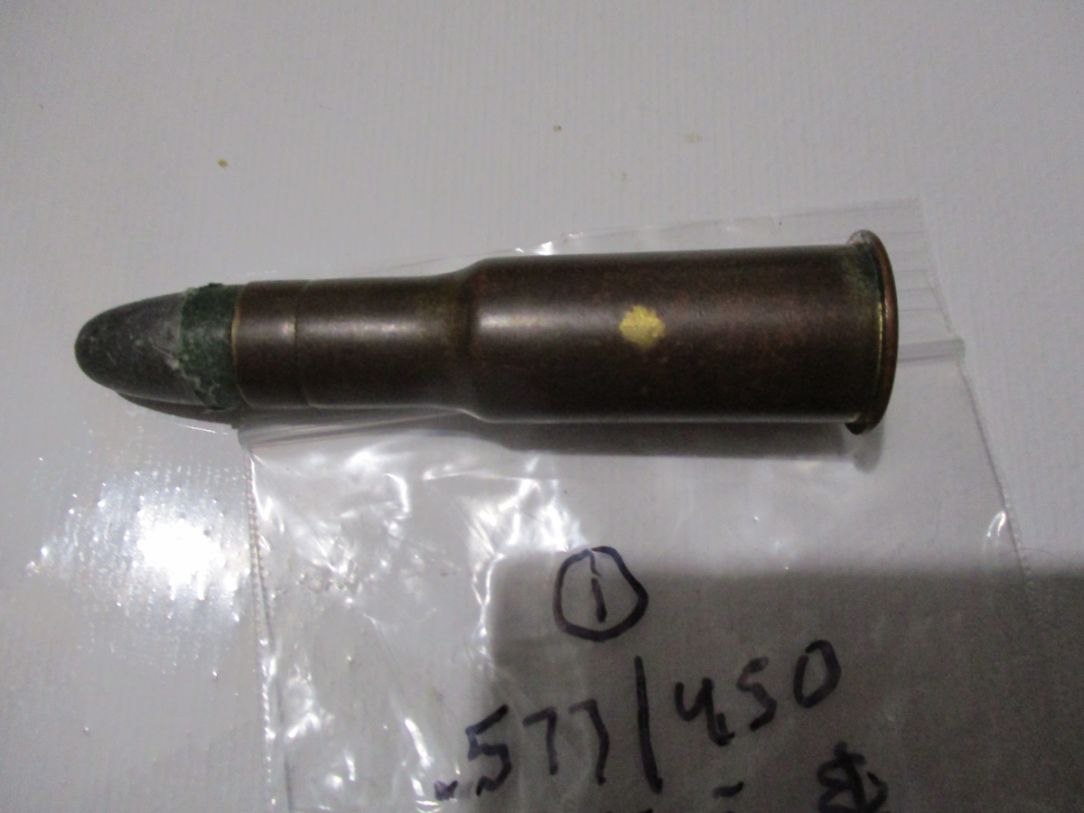 Kynoch .577/.450 MARTINI & HENRY with GREEN PAPER PATCHED BULLET .577/ ...