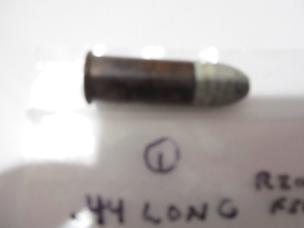 Henry .44 LONG RIMFIRE with "H" RAISED HEADSTAMP in IMPRESSED CIRCLE ...