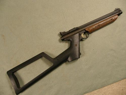 Crosman 1377 .177 Cal Pistol W Shoulder Stock For Sale at GunAuction ...