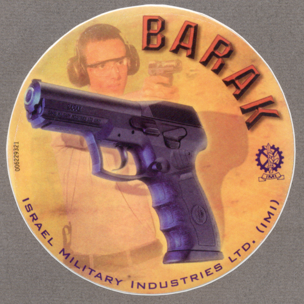 Sticker Barak Pistol Made In Israel For Sale at GunAuction.com - 14874384
