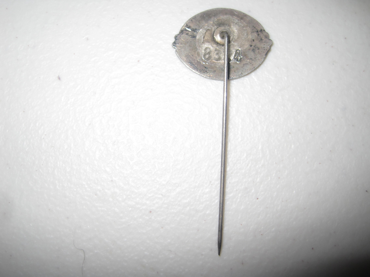 Germany Ww2 Ss Lapel Pin/Sick Pin Ser 8324 Swastik Ss Third Reic Drank ...