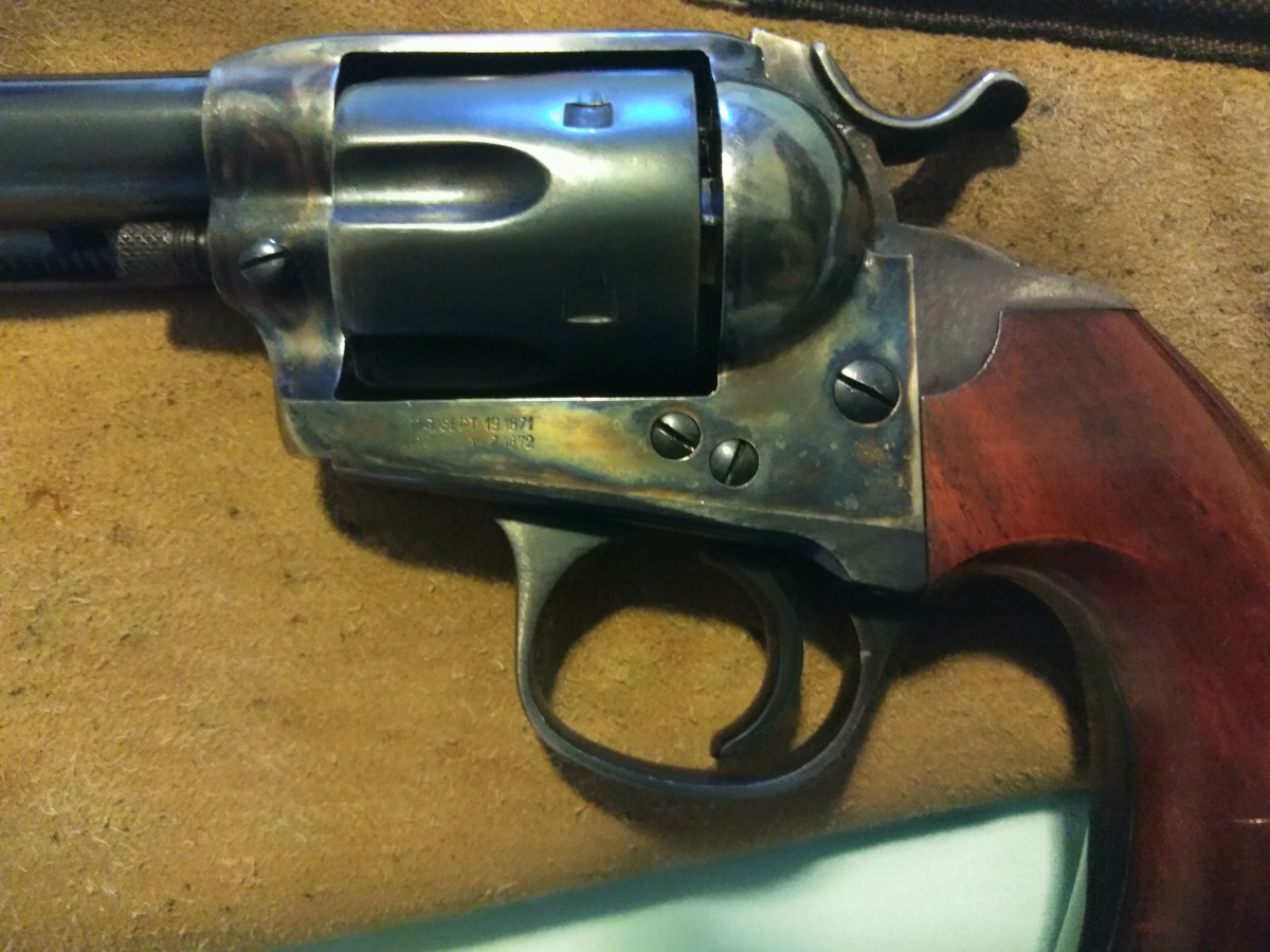 Uberti Bisley Model 5.5 In. .45 Long Colt Very Nice Color Case ...