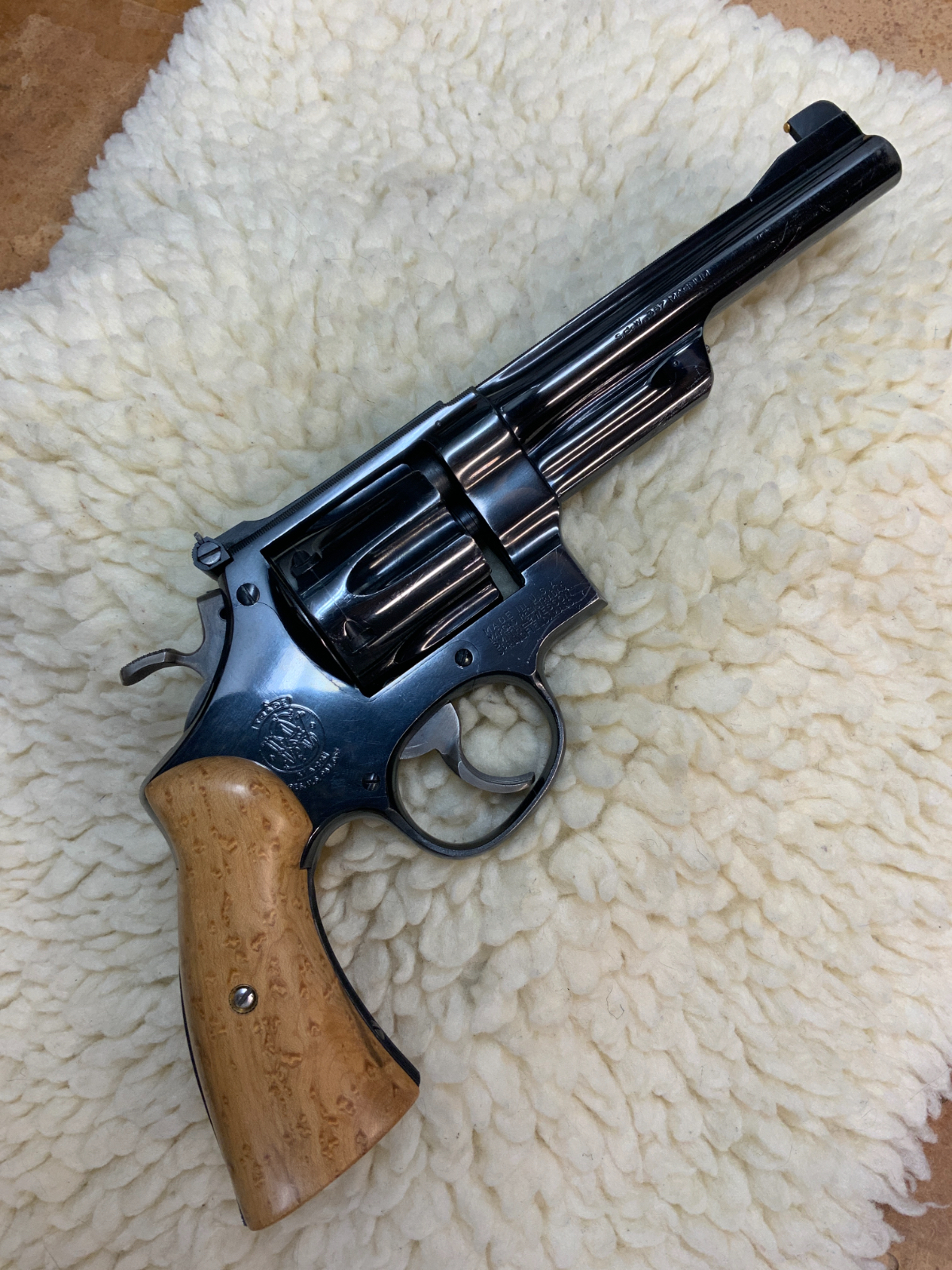 Smith & Wesson Pre 27 6 Inch Blue 357 Magnum , Gold Bead Sight .357 ...