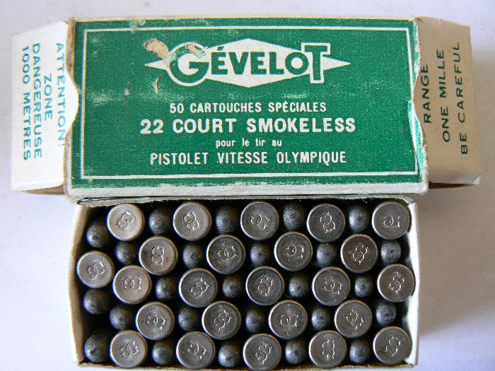 Gevelot 22 Court (short)49-carts Box 1953-1961