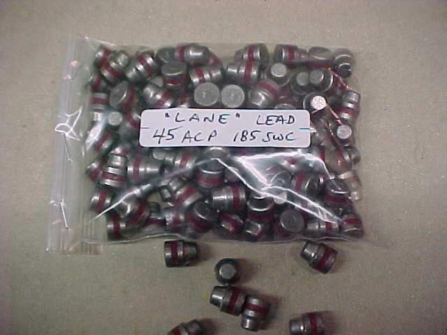 45 Cal Acp Lead Cast Bullets 185 Gr Swc "Lane" For Sale at GunAuction ...