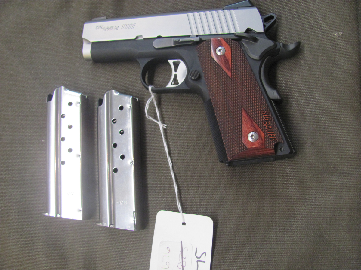 Sig Sauer P1911 Tradaitional, Ultra Compact, 9mm Pistol Like New 9mm ...