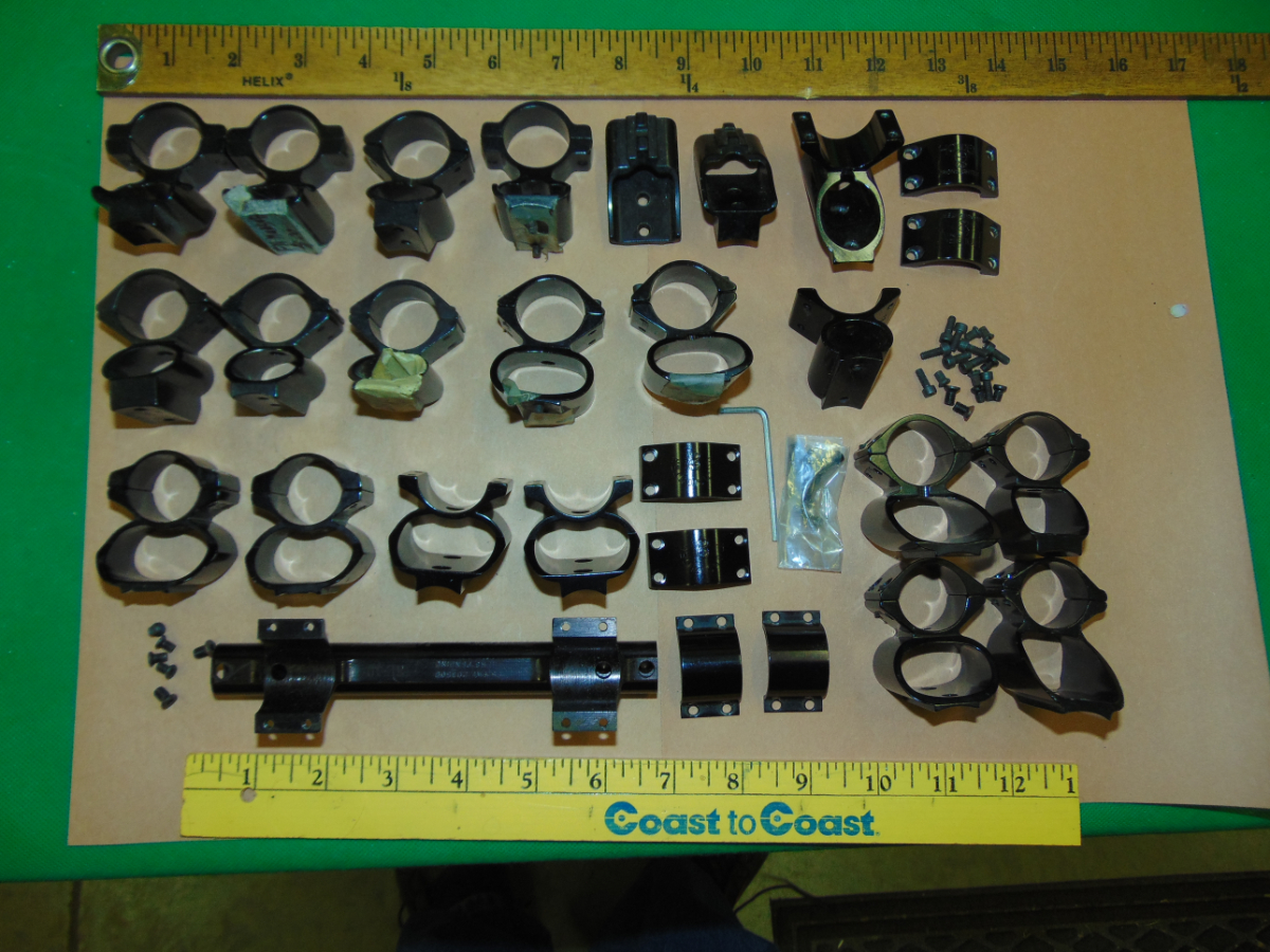 Gunsmith`S Lot Of See Thru Scope Bases Rings Parts For Sale at ...