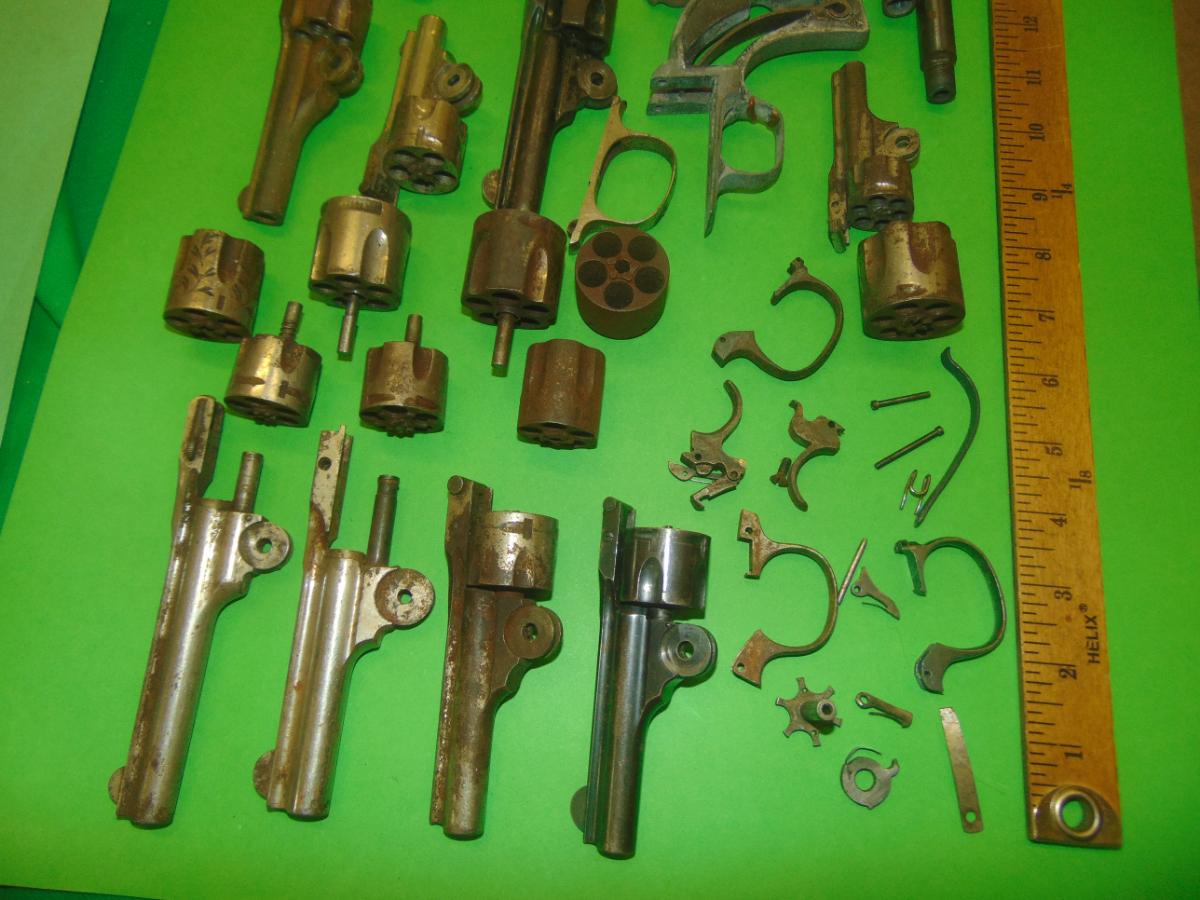 Over 8 Pounds Of Antique Revolver Parts For Sale at GunAuction.com ...