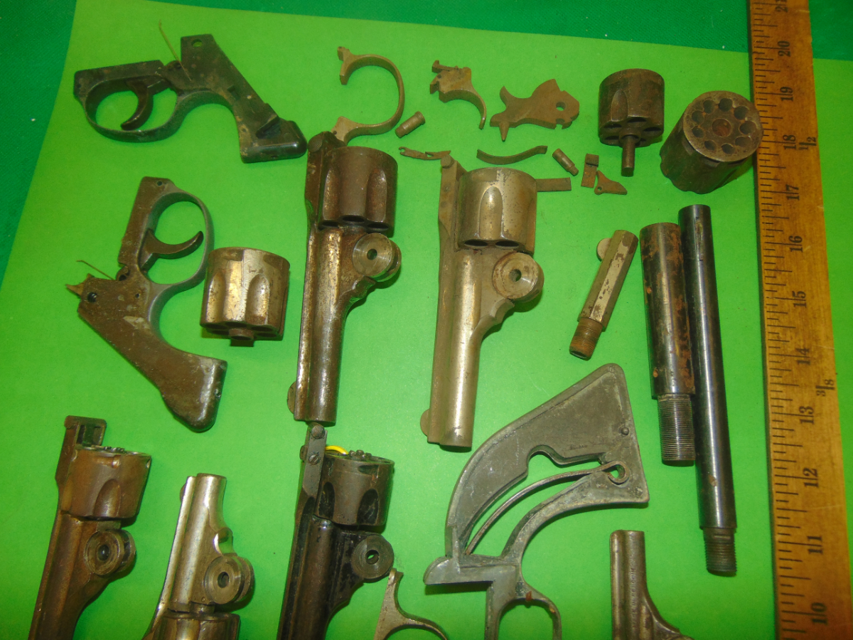 Over 8 Pounds Of Antique Revolver Parts For Sale at GunAuction.com ...