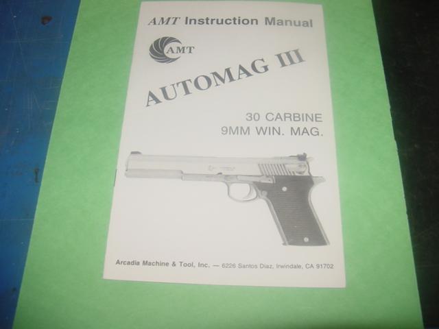 Amt Automag 30 Carbine Manual For Sale at GunAuction.com - 9138963