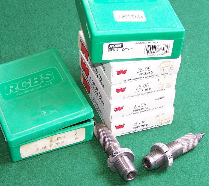 25/06 Brass(80) Rcbs Dies (Fl) & Precision Mic. For Sale at GunAuction ...