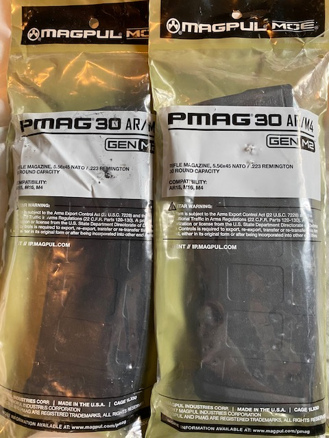 Magpul Industries 2 Pmag Gen M2 30 Round Magazines 223 Rem/5.56 Nato ...