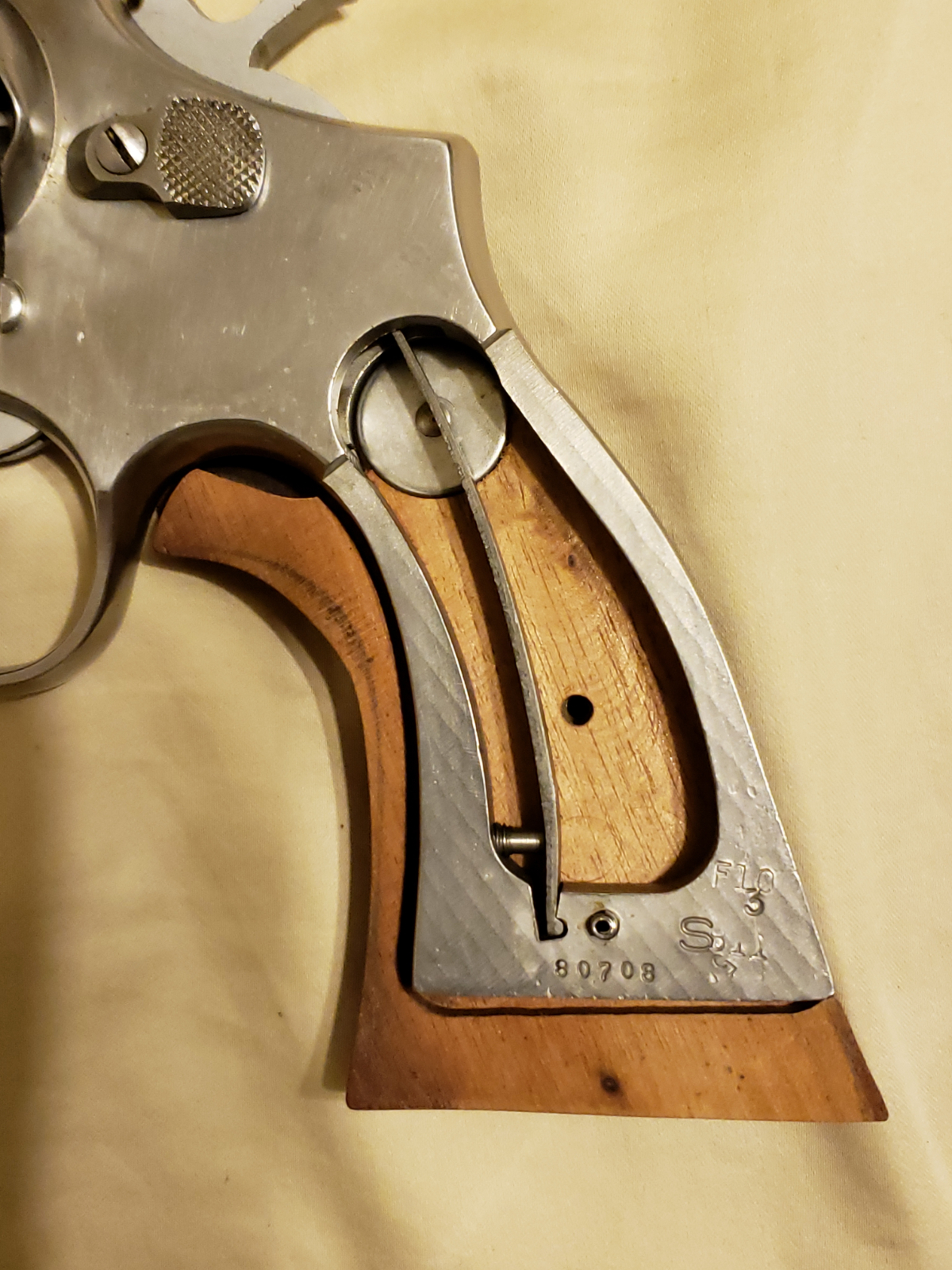 Smith & Wesson K Frame, Model 65, Stainless, 4" Barrel, Non-Adjustable ...