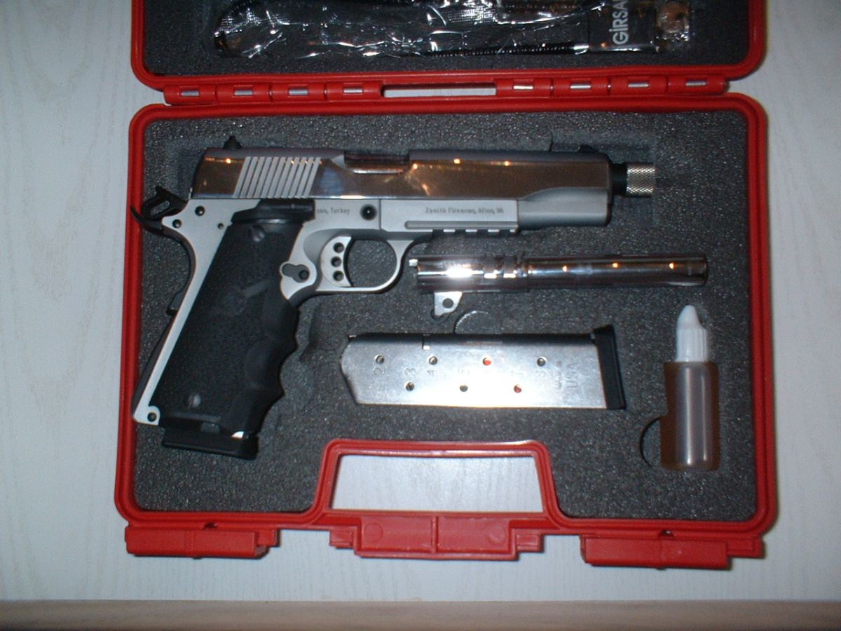 Zenith Series 80 1911 Stainless Steel W/Hogue Red Dot .45 Acp For Sale ...