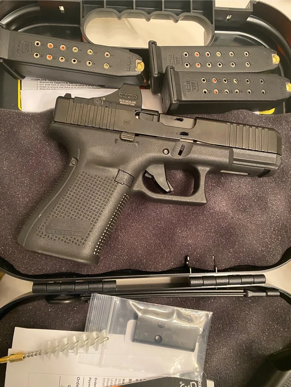 19 Mos + Holosun Scs + Glock Performance Trigger 9mm Luger For Sale at ...