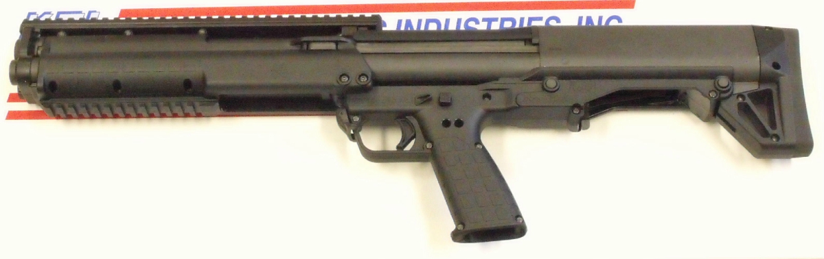 Kel-Tec Ksg Pump Shotgun Bullpup 12g 18.5 In Double Barrels Black ...