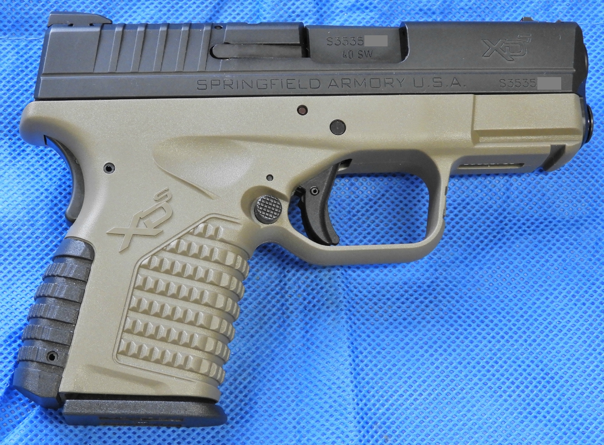 Springfield Armory Xds-40 Xds 3.3 In Bbl Flat Dark Earth Fde ...