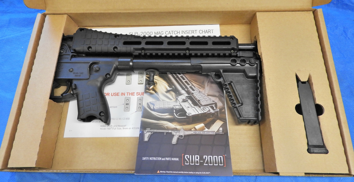 Kel-Tec Sub 2000 - Sub 2k - Glock 19 Mags - Black - Factory New In Box ...