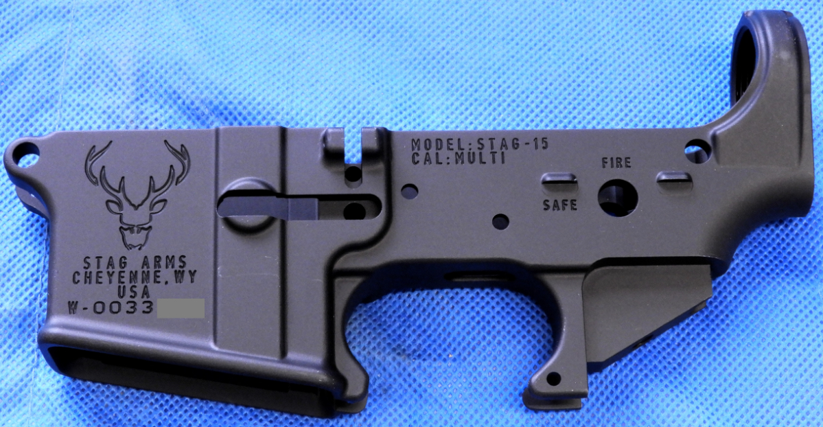 Stag Arms STAG-15 AR-15 Stripped Lower Receiver - Forged 7075 T6 ...