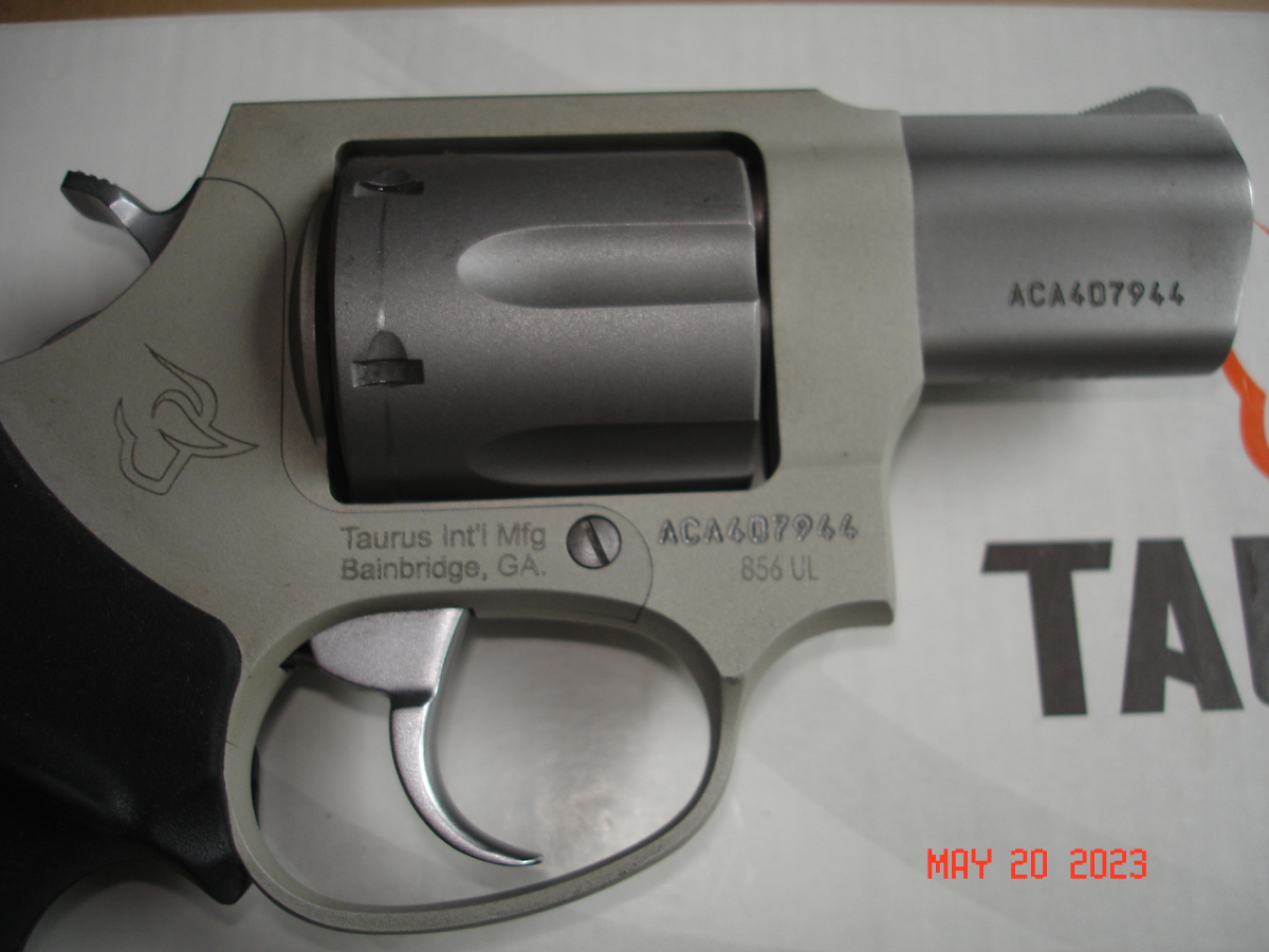 Taurus 856UL ultra light .38spl revolver mfg# 2-856029UL. Matt/natural ...