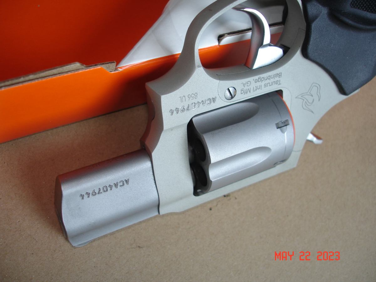 Taurus 856UL ultra light .38spl revolver mfg# 2-856029UL. Matt/natural ...