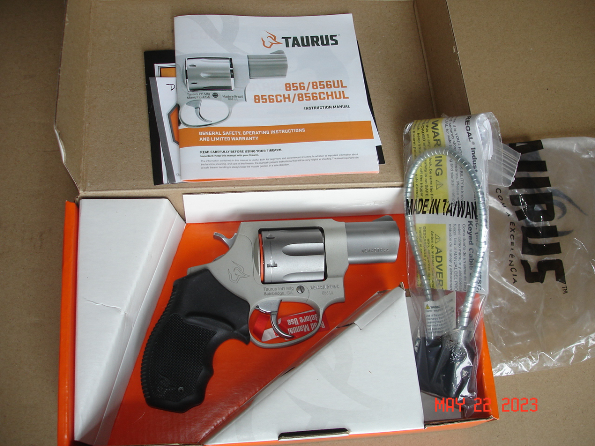 Taurus 856UL ultra light .38spl revolver mfg# 2-856029UL. Matt/natural ...