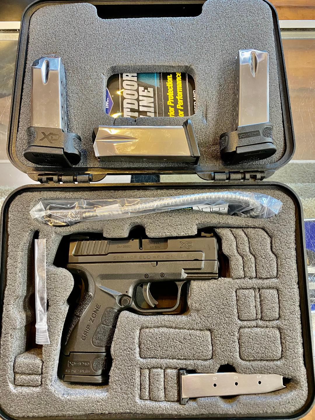 Springfield Xd-40 Sub-Compact Mod.2 Grip Zone 4 Mags And Case Very Nice ...