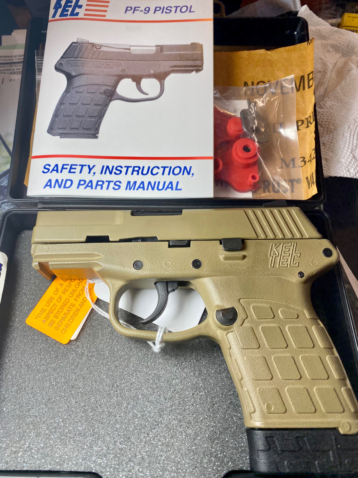 Kel-Tec PF-9 Nice box papers and One magazine .380 ACP 17238977 ...
