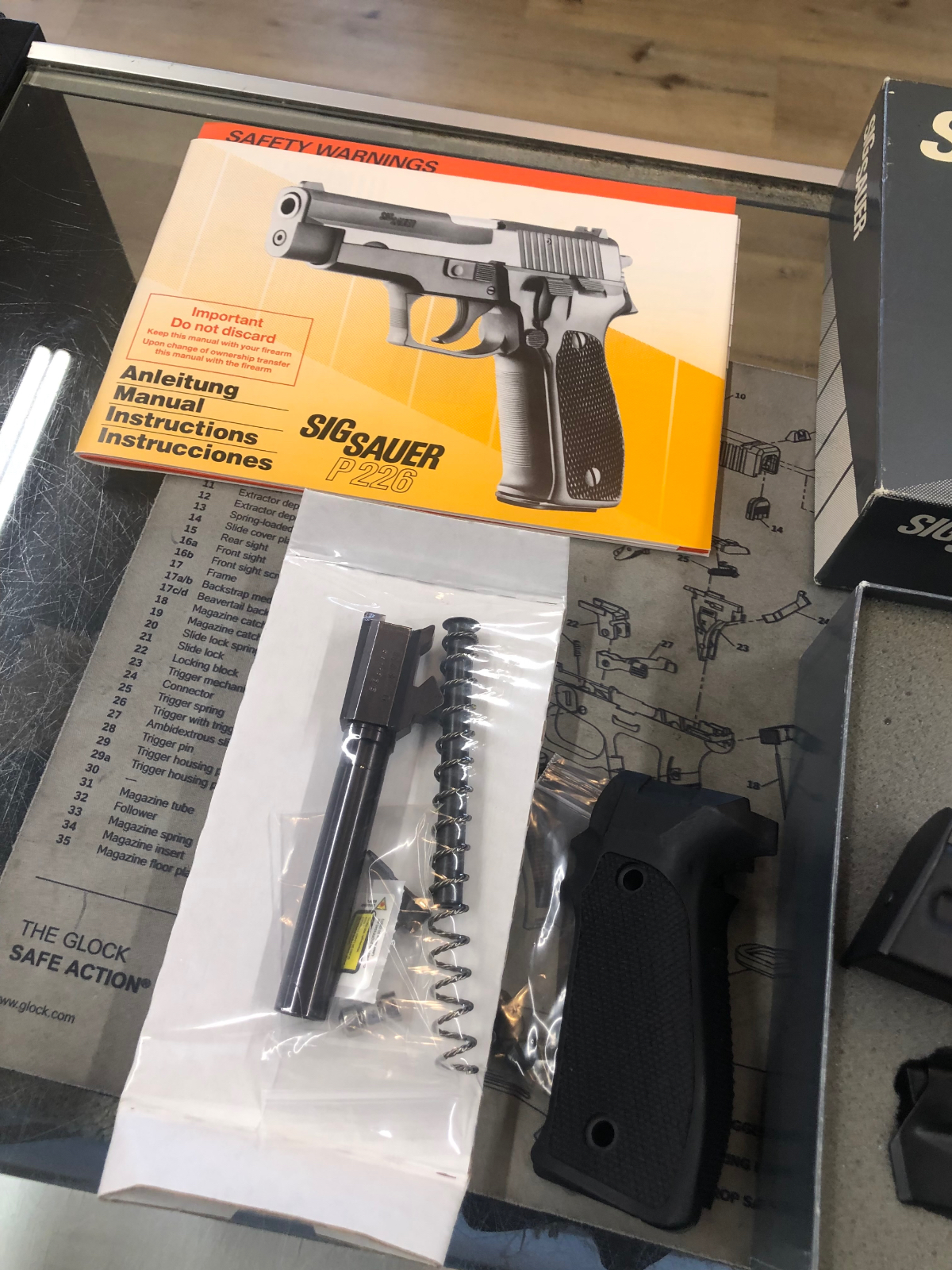 Sig Sauer P226 Loaded Green Guide Rod Laser, 22lr Conversion Kit And ...
