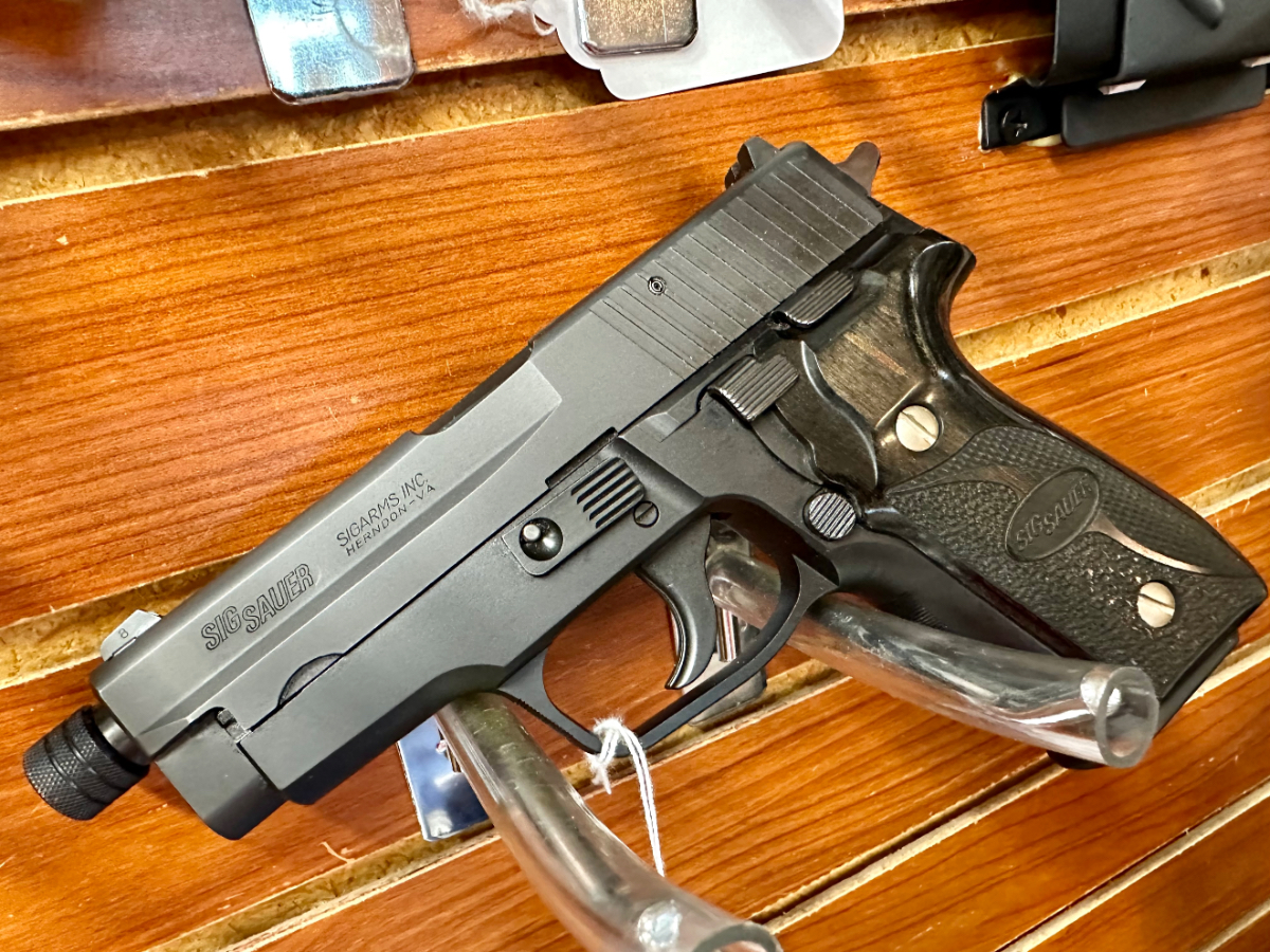 SIG Sauer P228 two barrels threaded and stock, Red guide rod Laser with ...