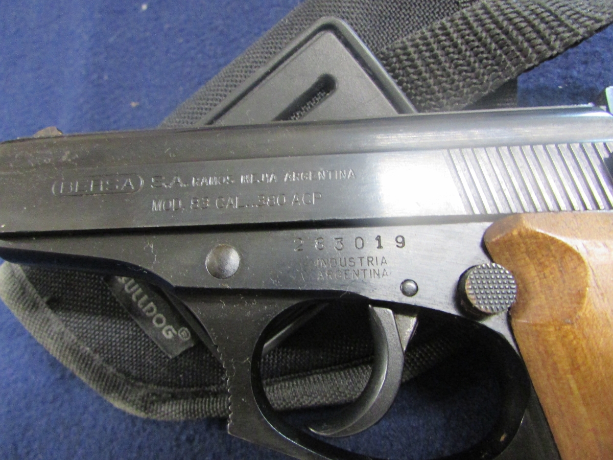 Bersa 380 Model 83 With Holster .380 Acp For Sale at GunAuction.com ...