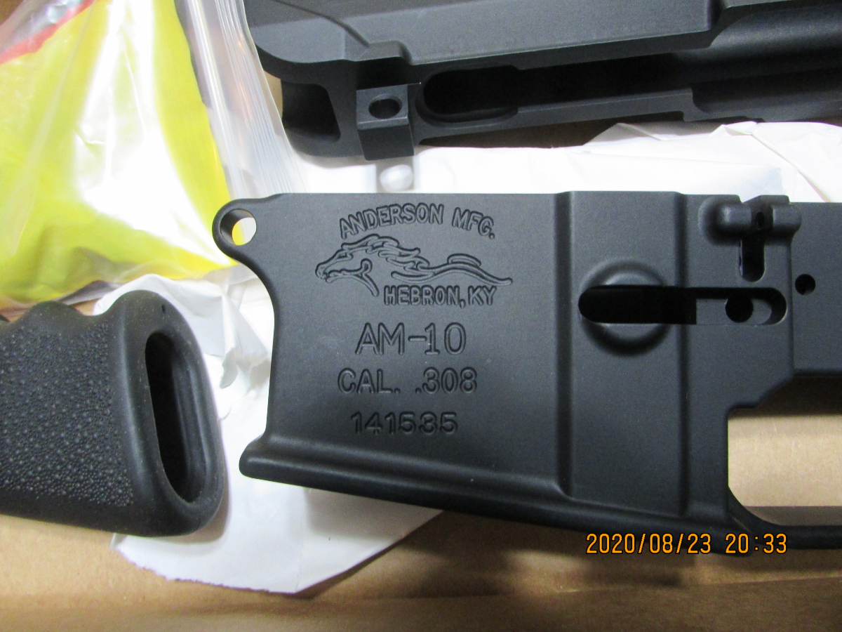 Anderson A 10 Complete Lower Rifle Parts Kit With Upper Receiver 308 ...