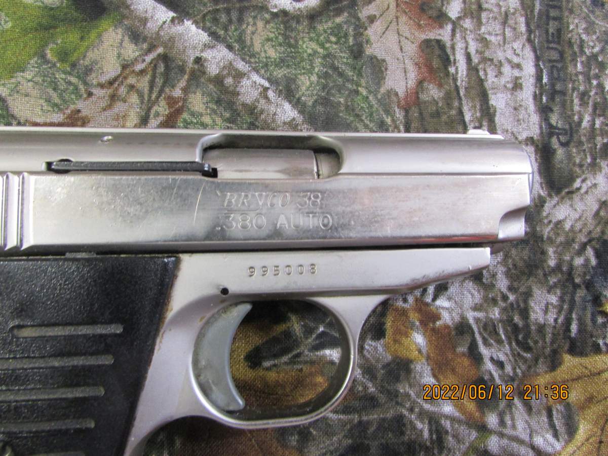 Jennings/Bryco Model 38 380acp Stainless .380 Acp For Sale at ...