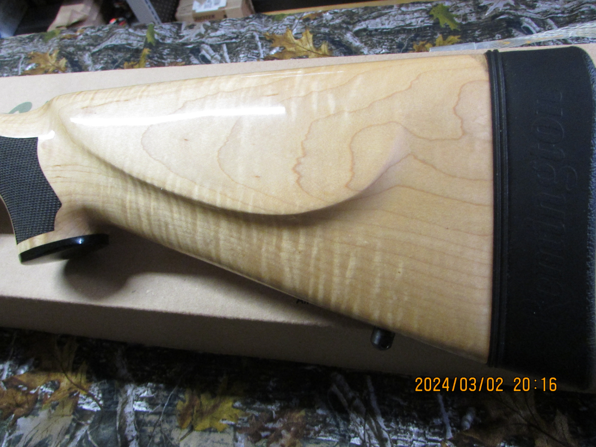 Remington Model 7 Cdl Maple Curly Stock 257 Roberts Unfired .257 ...