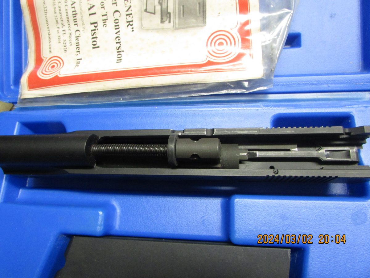 Ciener Model 1911 A1 45 ACP 22 conversion kit with magazine .22 Long ...