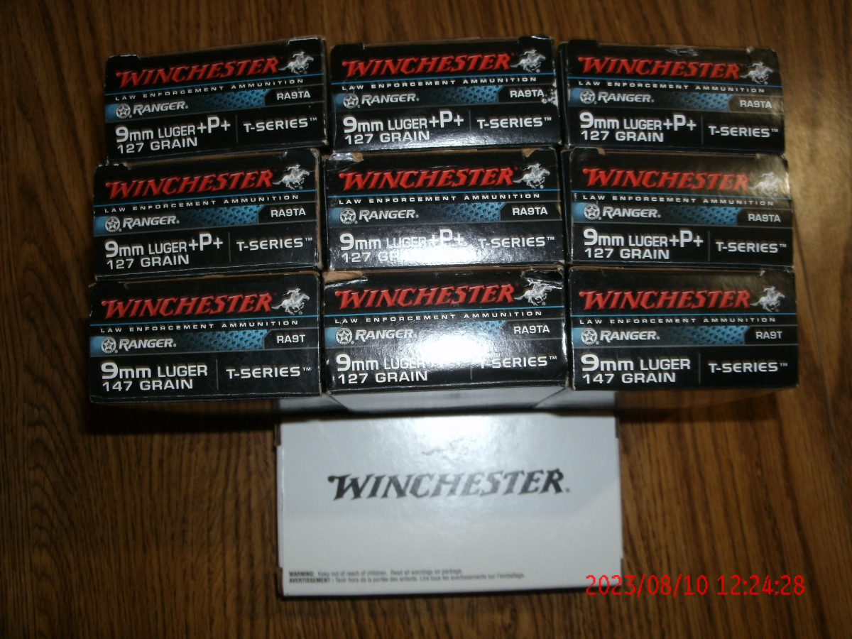 Winchester Ranger Talon 9mm 127+P+ HP 147 Ranger Talon Standard ...