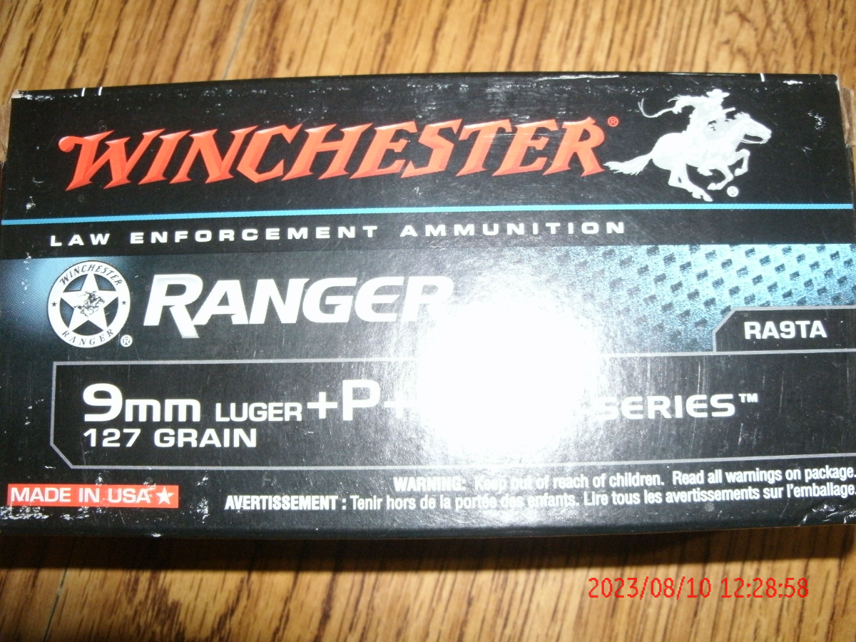 Winchester Ranger Talon 9mm 127+P+ HP 147 Ranger Talon Standard ...