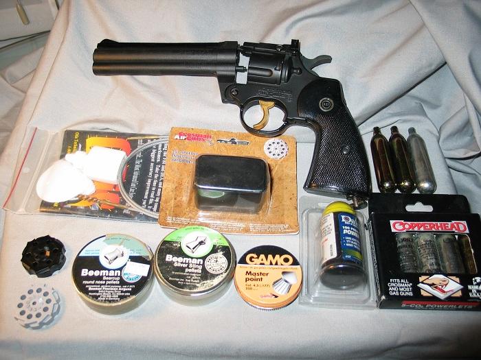 Crosman 357 Python Style Co2 6 Inch + Many Extras For Sale at ...