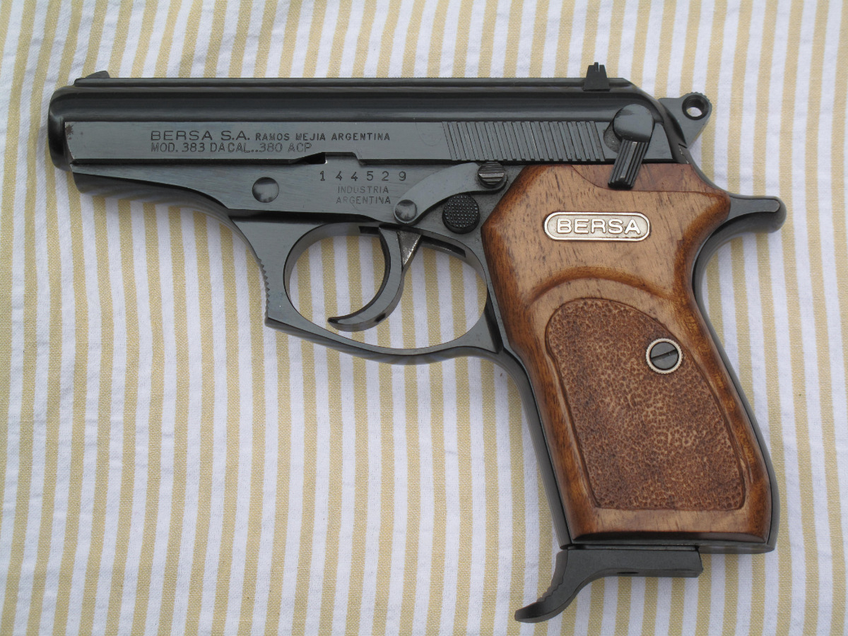 Bersa 383 Da, Single/Double Action Semi Automatic, Blued Carbon Steel ...