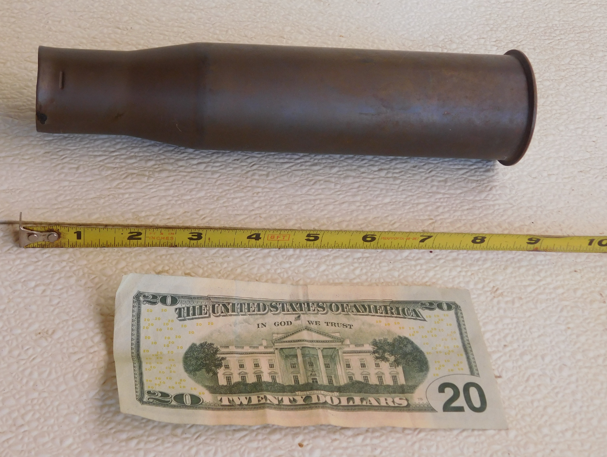 Wwii Us Military 37mm M16 Brass Shell Casung Smc 1942 Original Inert ...
