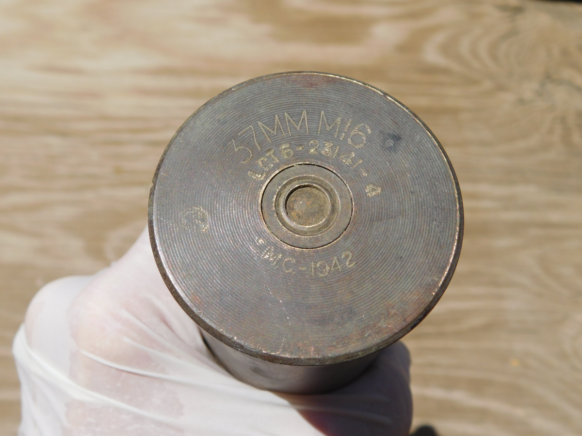 Wwii Us Military 37mm M16 Brass Shell Casung Smc 1942 Original Inert ...
