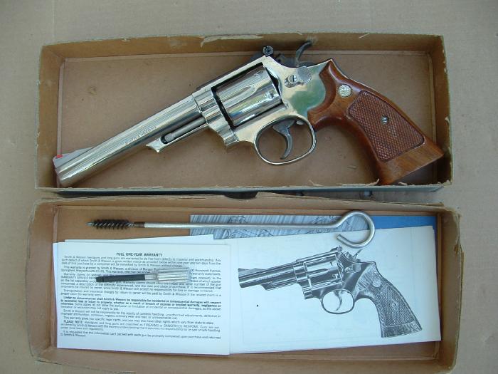 Smith & Wesson Model 19-4 .357 6 Inch Barrel Nickel For Sale at ...